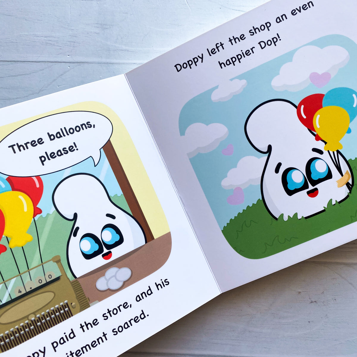 “Doppy and the Runaway Balloons” Board Book – Doppys
