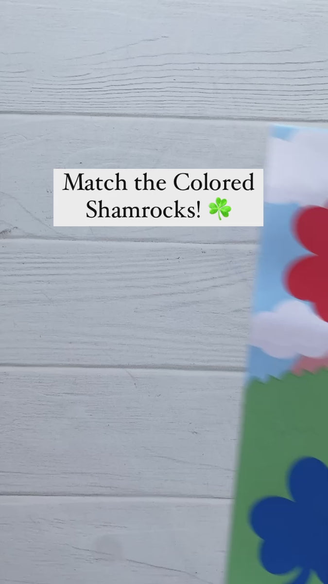 Printable St. Patrick's Day Busy Book Page: "Match the Colors!" – Doppys